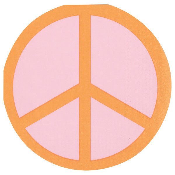 Rainbow Roller Skate Peace Sign Shaped Beverage Napkins, 16ct – Sakura ...